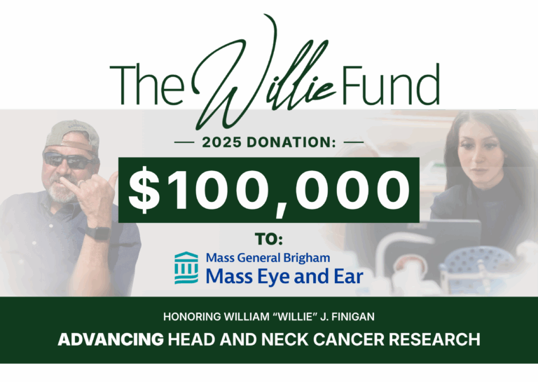 The Willie Fund Donates $100,000 to Mass Eye and Ear in 2025